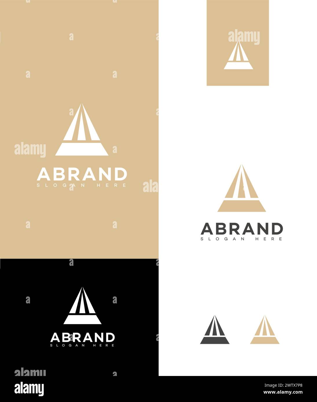 A Letter Logo Icon Brand Identity Sign. A Letter Symbol Template Stock ...