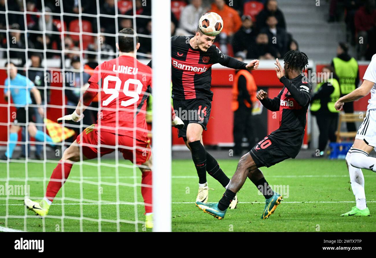 Europe League, BayArena Leverkusen; Bayer Leverkusen vs Qarabag Agdam ...