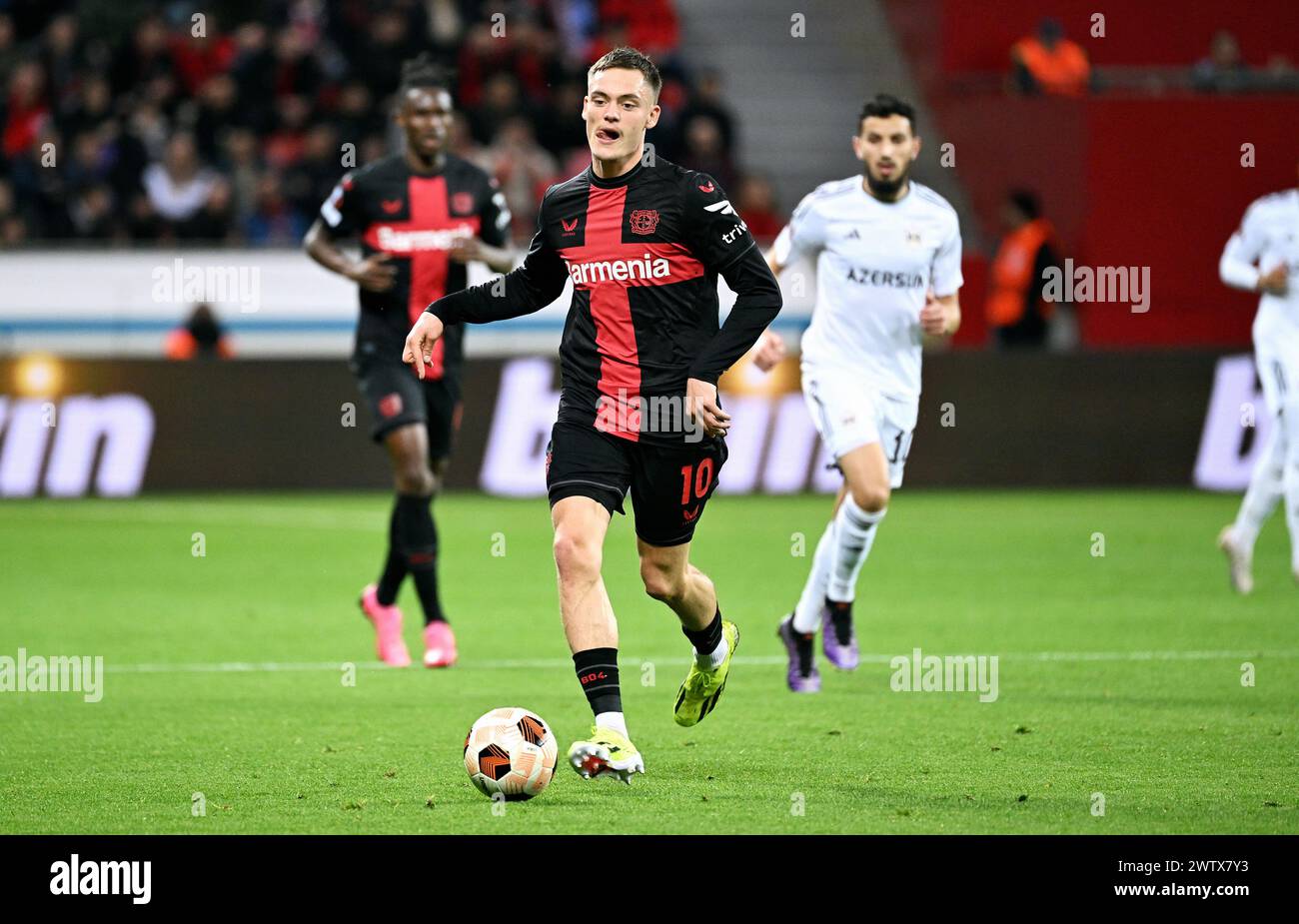 Europe League, BayArena Leverkusen; Bayer Leverkusen vs Qarabag Agdam ...