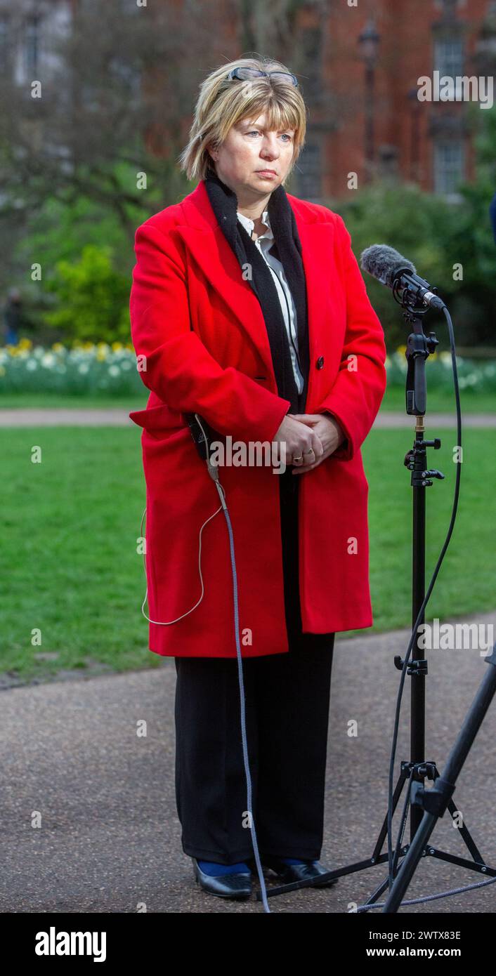 London, England, UK. 20th Mar, 2024. Health minister MARIA CAULFIELD Is ...