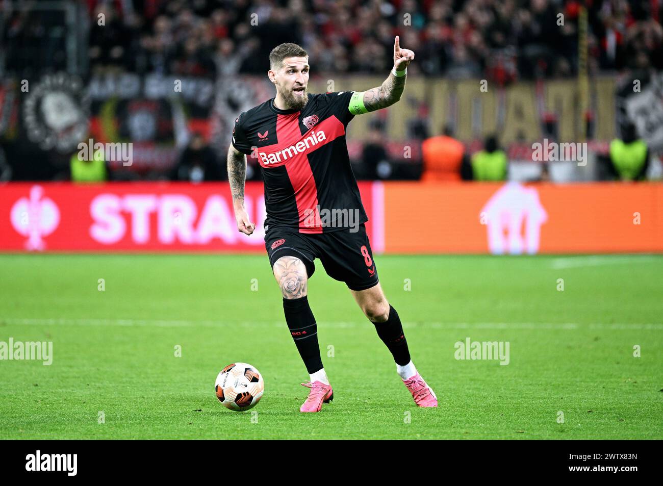 Europe League, BayArena Leverkusen; Bayer Leverkusen vs Qarabag Agdam ...