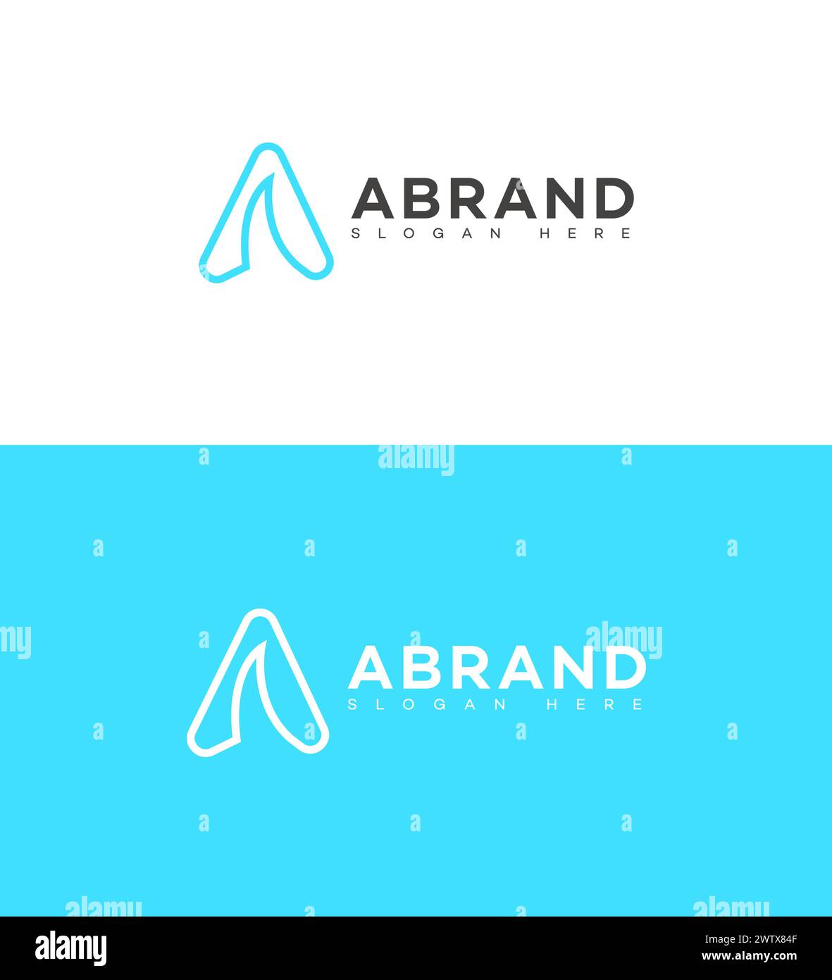 A Letter Logo Icon Brand Identity Sign. A Letter Symbol Template Stock ...