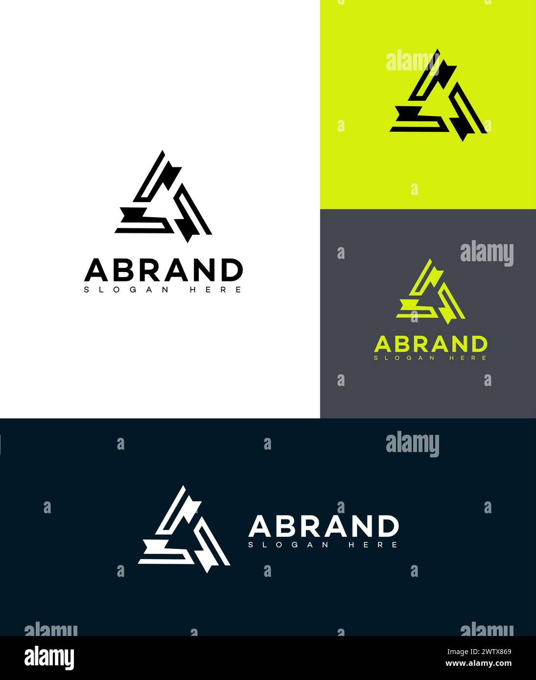 A Letter Logo Icon Brand Identity Sign. A Letter Symbol Template Stock ...