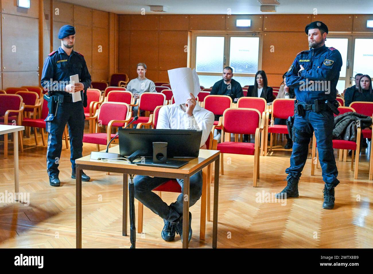 Landesgericht Linz 20.03.2024, Landesgericht Linz, AUT, Suchtgifthandel, im Bild der ...