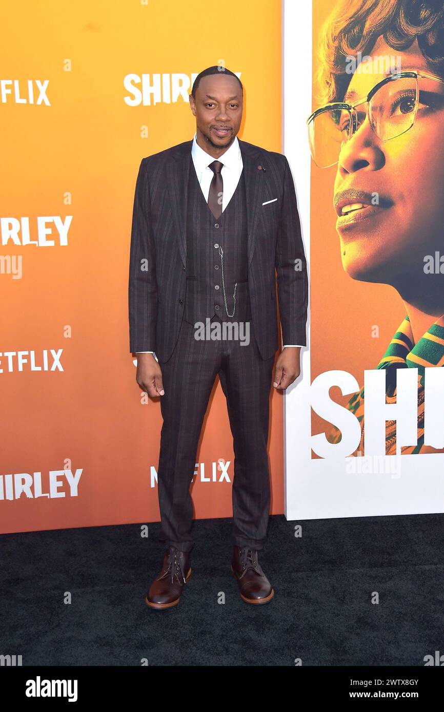 Dorian Missick bei der Premiere des Netflix-Films Shirley im Egyptian ...