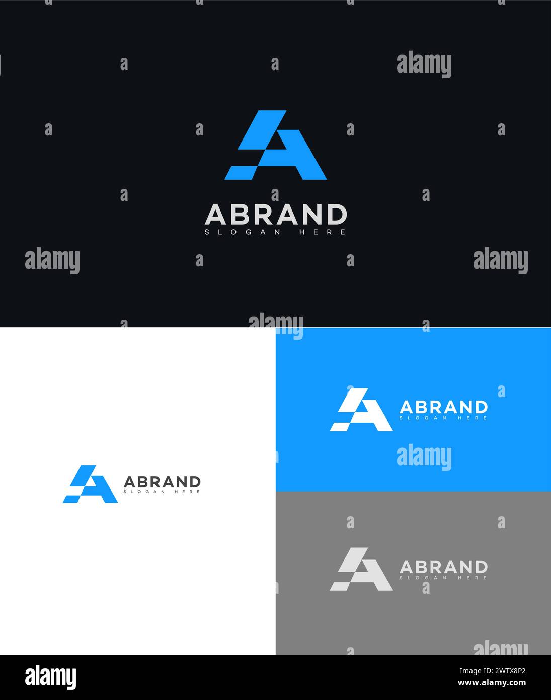 A Letter Logo Icon Brand Identity Sign. A Letter Symbol Template Stock ...