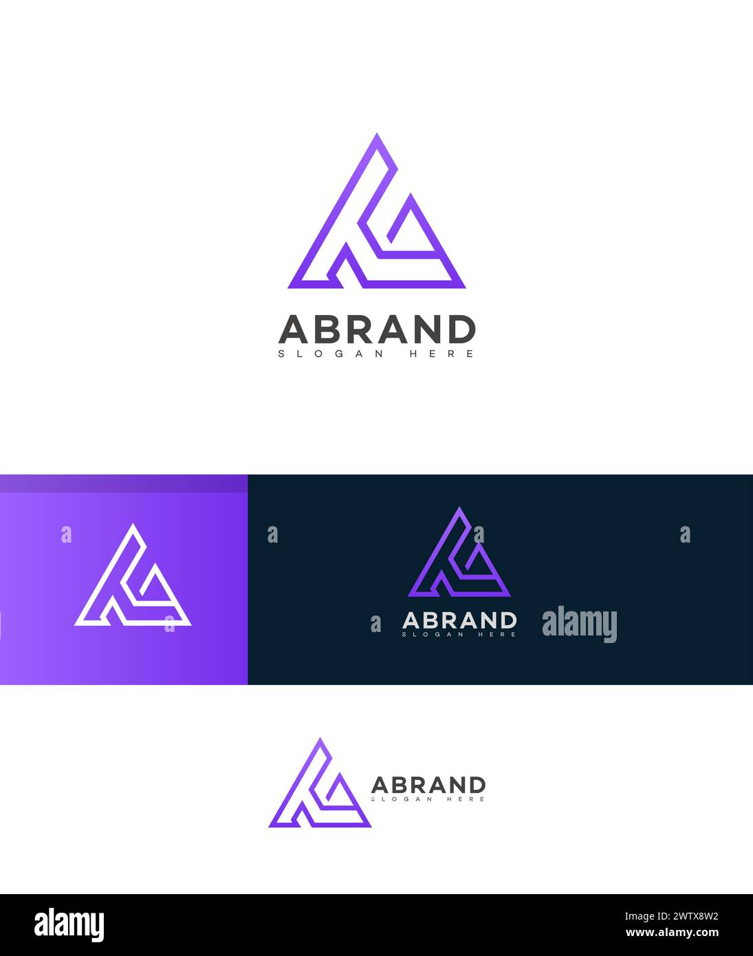 A Letter Logo Icon Brand Identity Sign. A Letter Symbol Template Stock ...