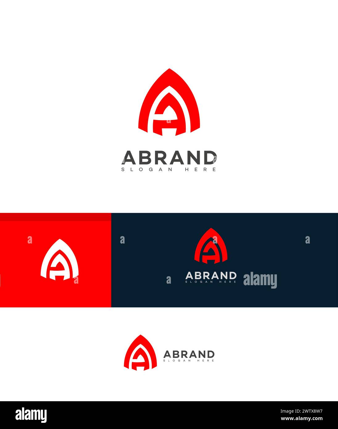 A Letter Logo Icon Brand Identity Sign. A Letter Symbol Template Stock ...