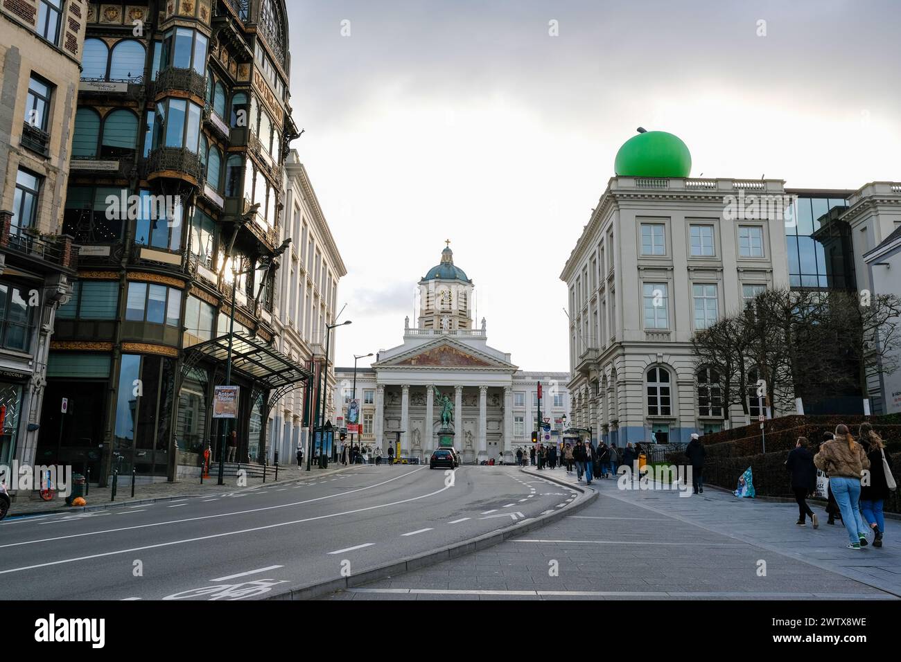Magritte Museum in Brussels with Royal Library in the background Stock ...