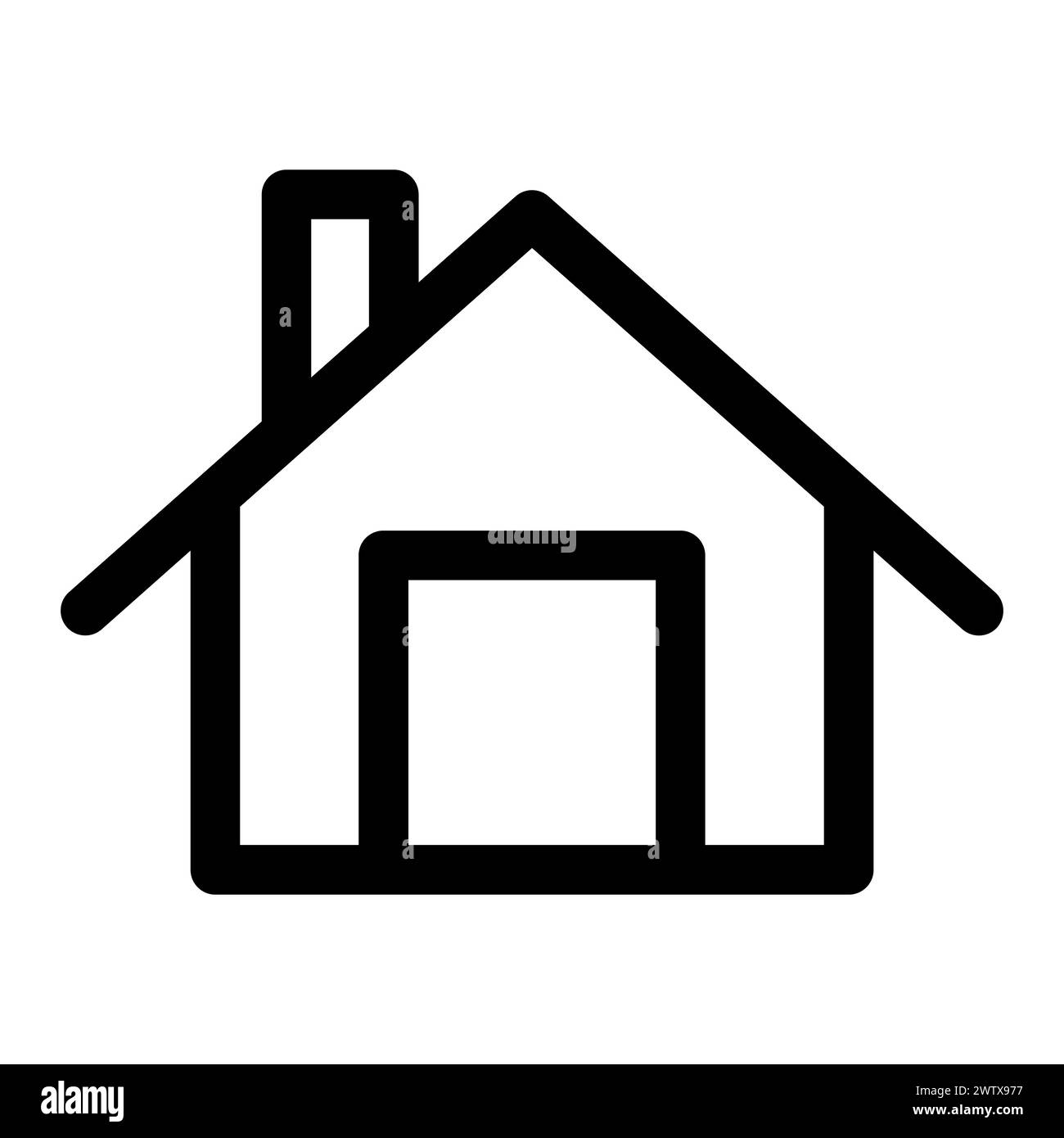 Simple dwelling house on Stock Vector Images - Alamy