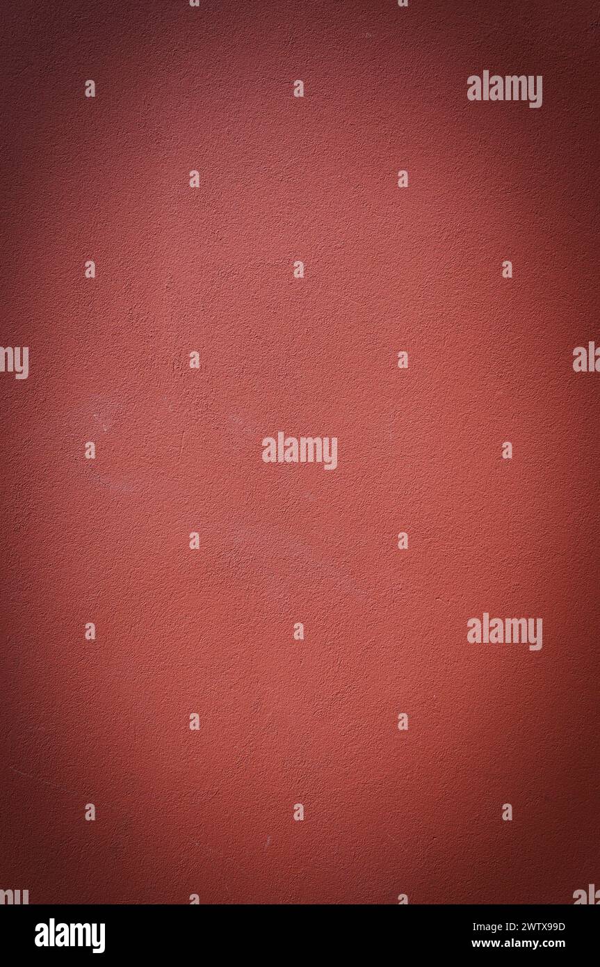 Red plastered rusty concrete wall Stock Photo - Alamy