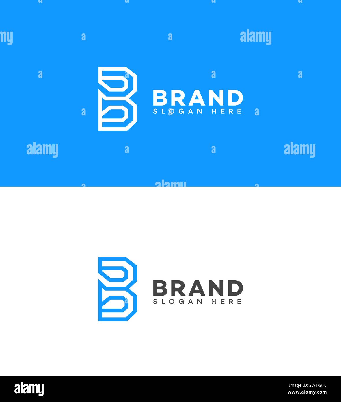 B Letter Logo Icon Brand Identity Sign. B Letter Symbol Template Stock ...