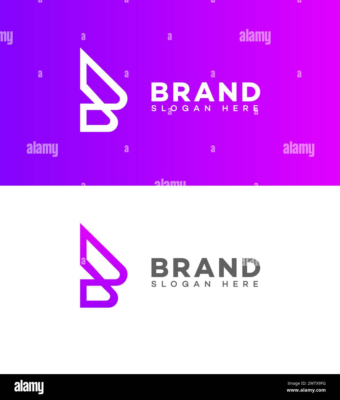 B Letter Logo Icon Brand Identity Sign. B Letter Symbol Template Stock ...