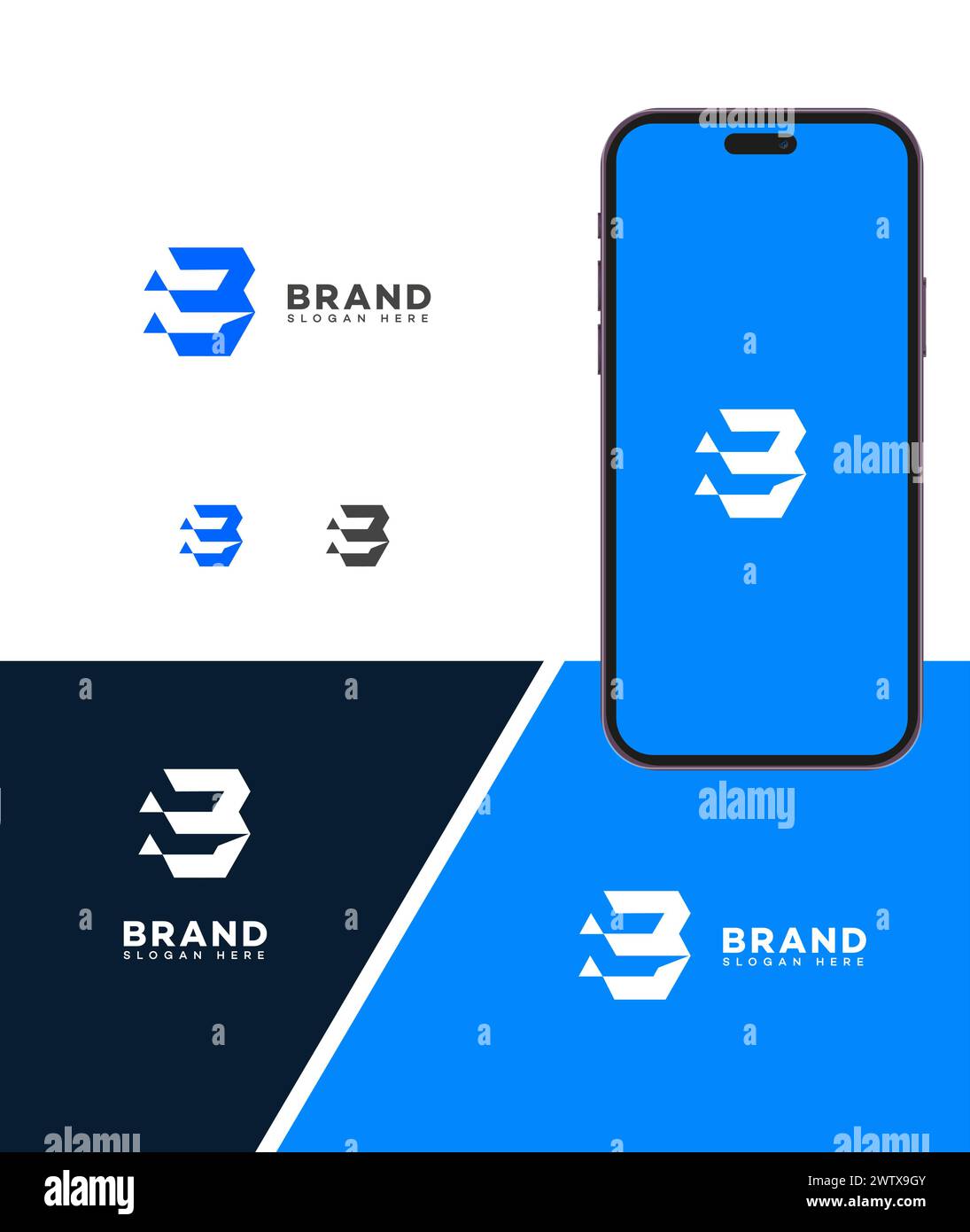 B Letter Logo Icon Brand Identity Sign. B Letter Symbol Template Stock ...