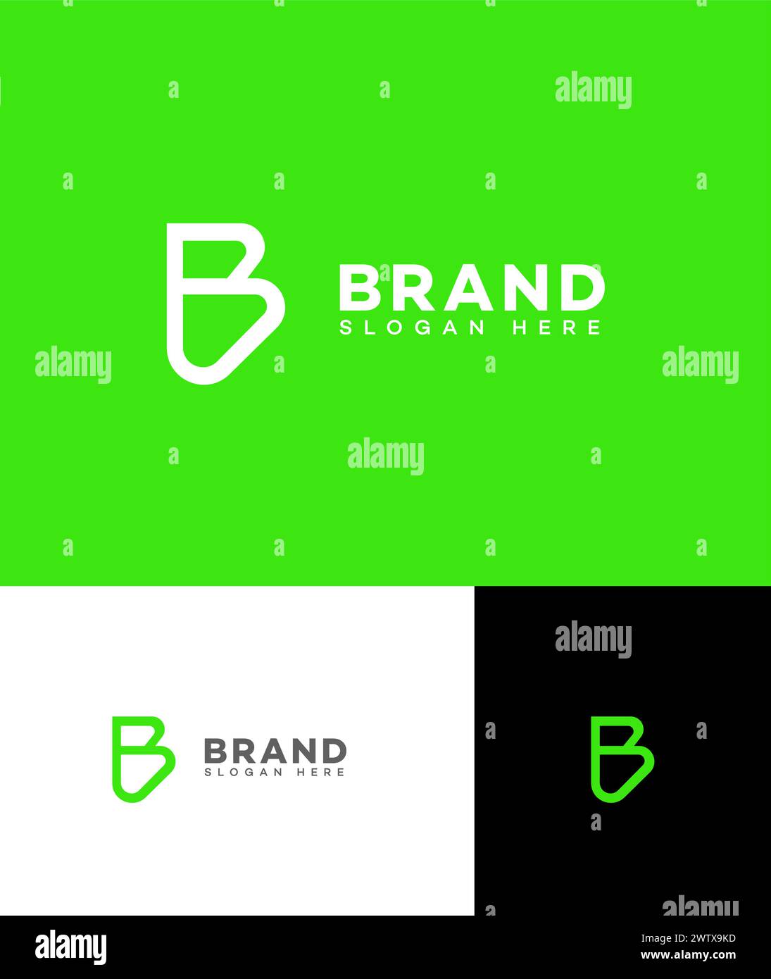 B Letter Logo Icon Brand Identity Sign. B Letter Symbol Template Stock ...