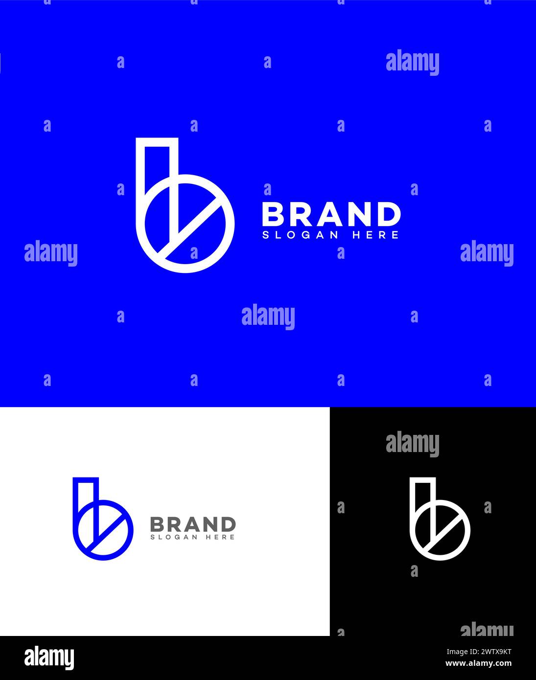 B Letter Logo Icon Brand Identity Sign. B Letter Symbol Template Stock ...