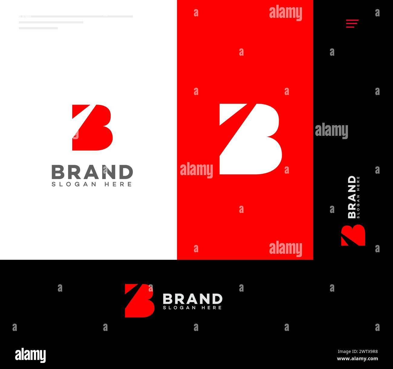 B Letter Logo Icon Brand Identity Sign. B Letter Symbol Template Stock ...