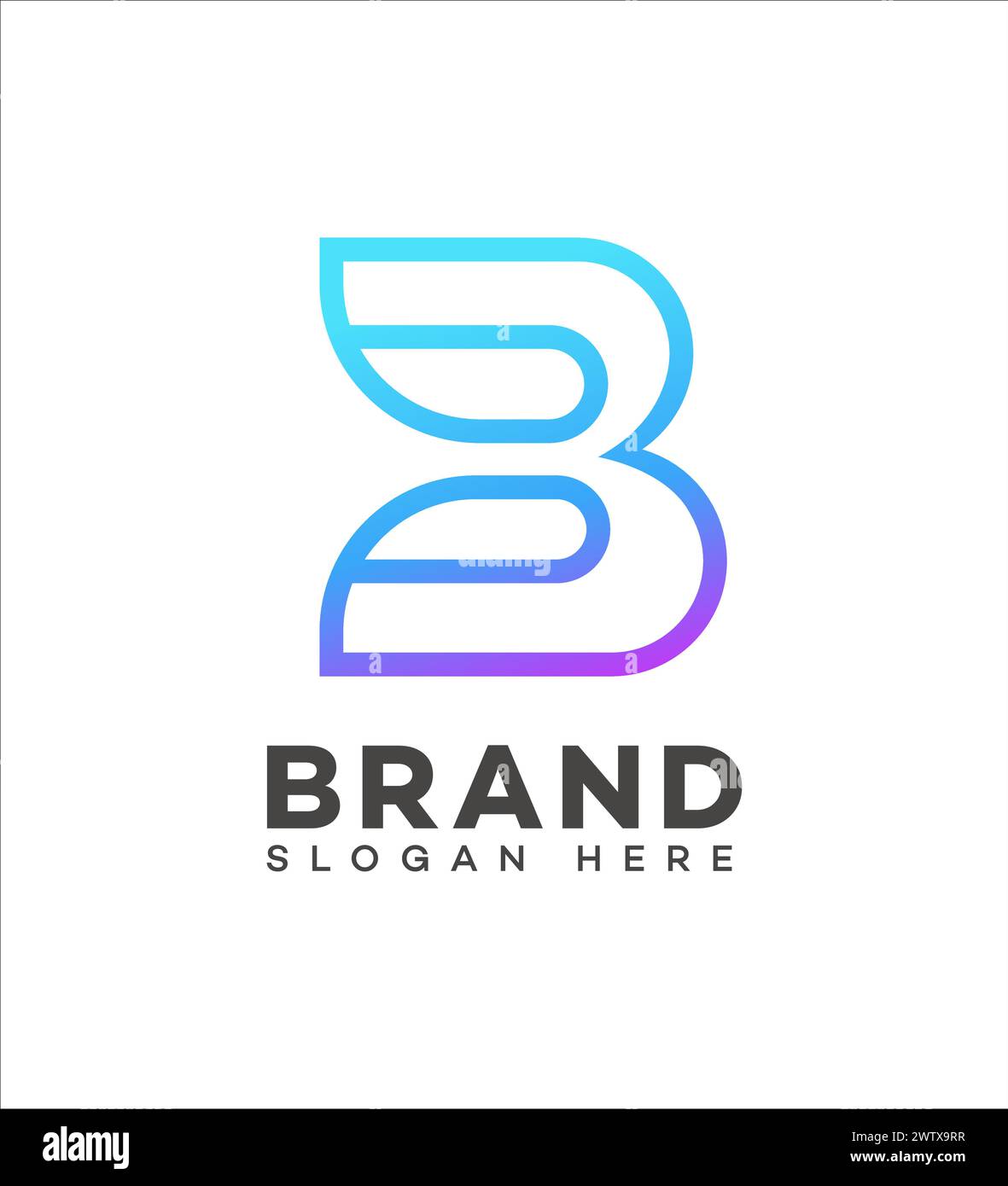 B Letter Logo Icon Brand Identity Sign. B Letter Symbol Template Stock ...