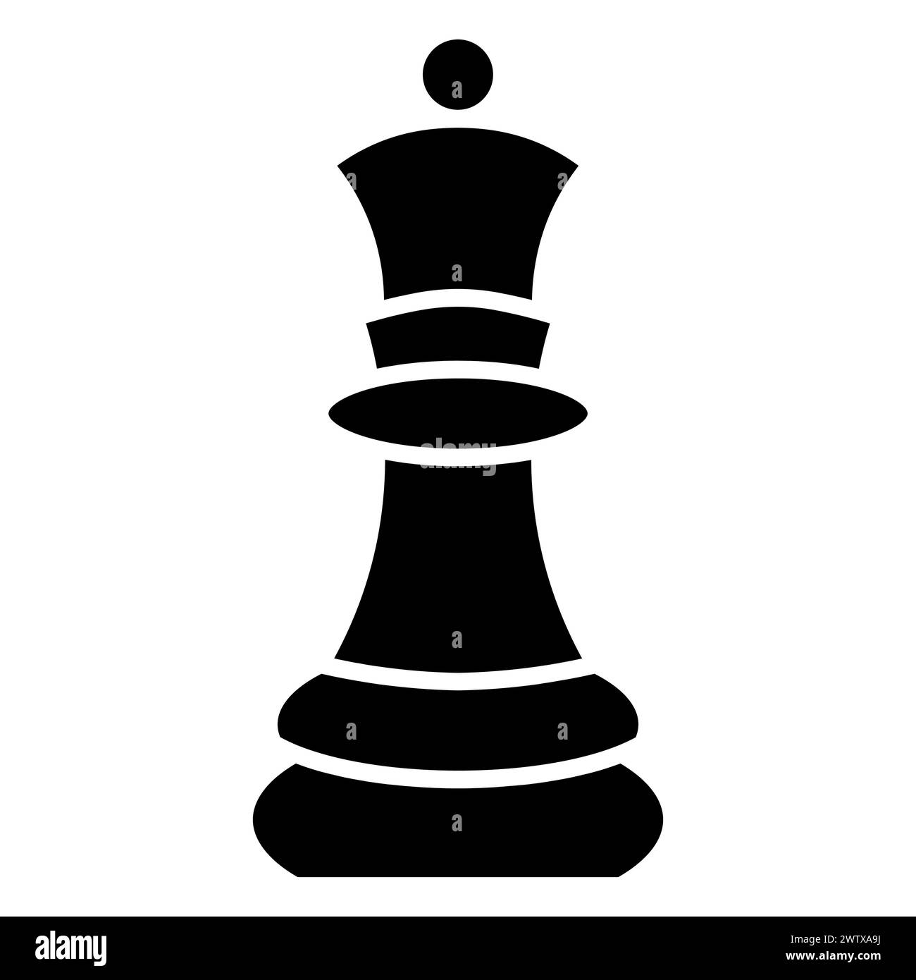 black vector chess icon on white background Stock Vector Image & Art ...