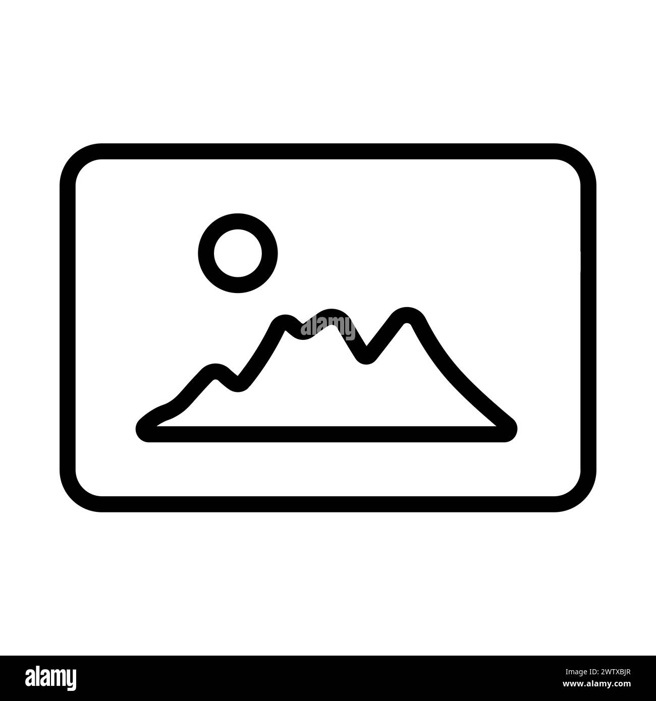 black vector image icon on white background Stock Vector Image & Art ...