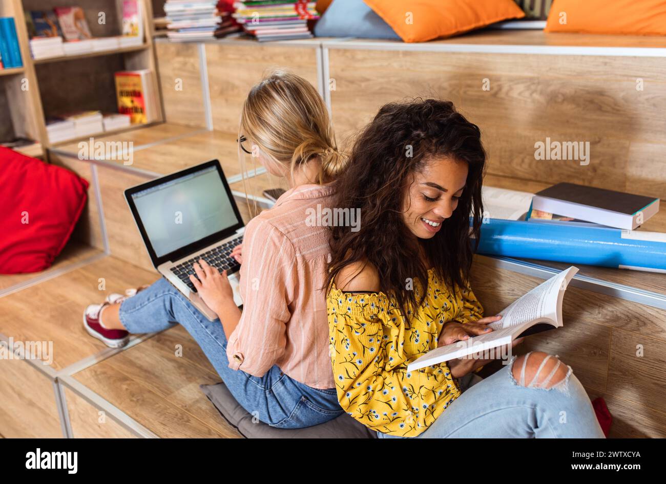 Beautiful female african american university hi-res stock photography ...