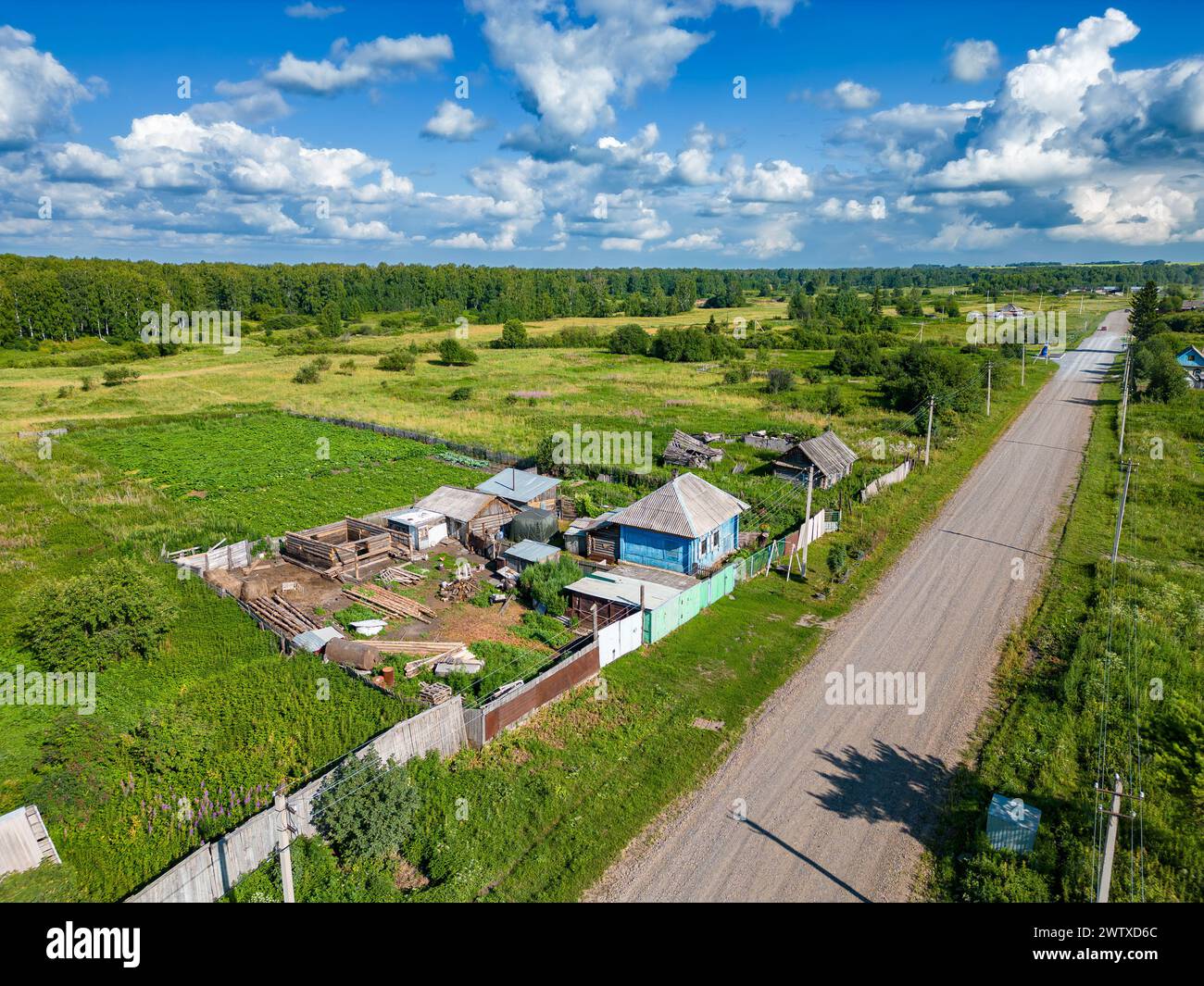 Construction of a rural house on the site of an old house and ...