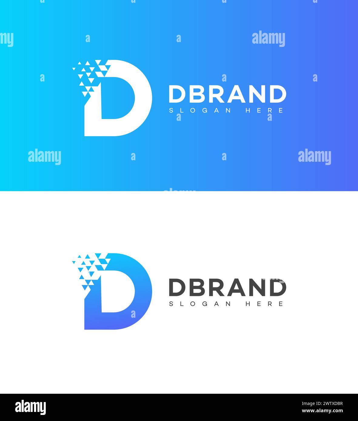 D Letter Logo Icon Brand Identity Sign. D Letter Symbol Template Stock ...