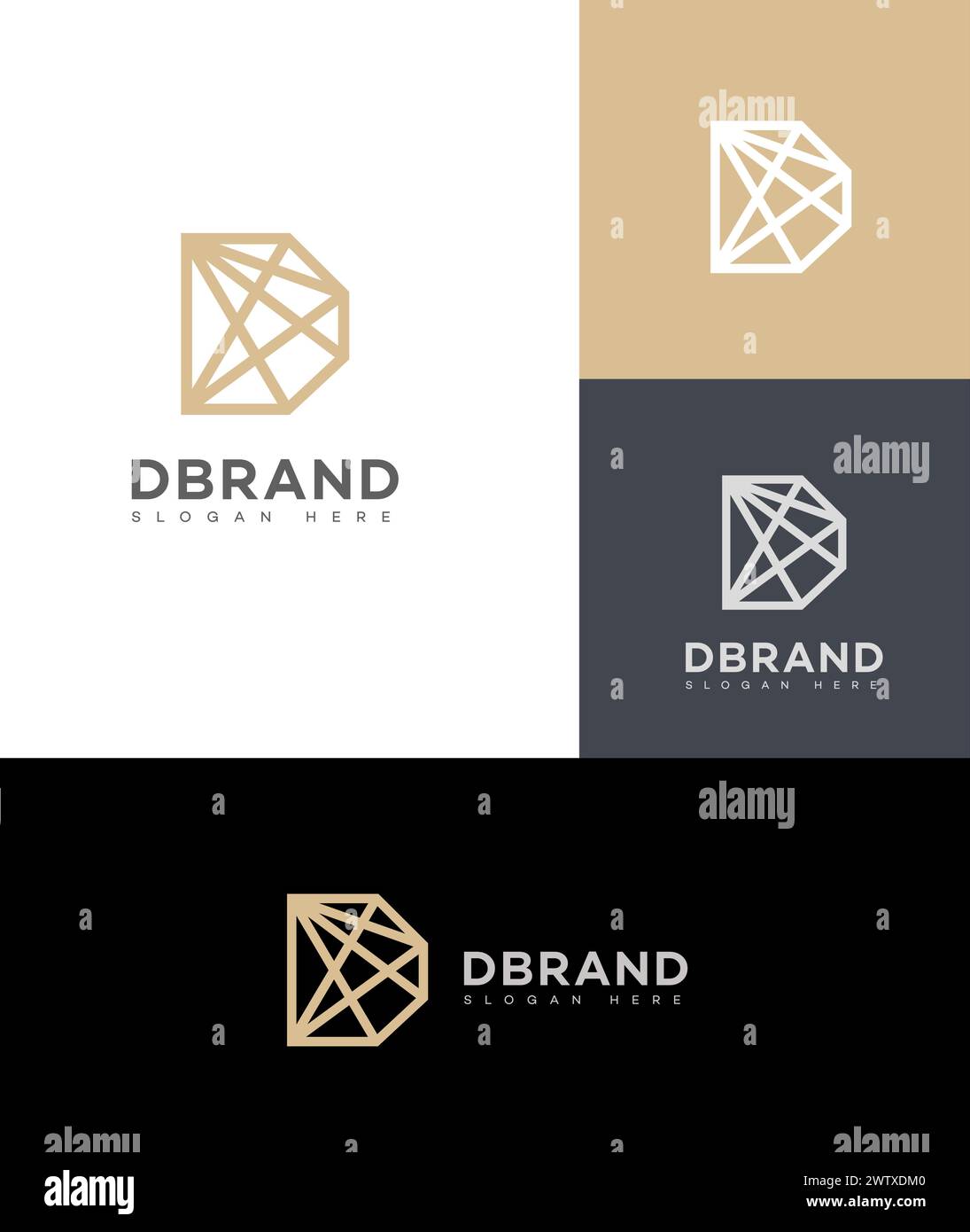 D Letter Logo Icon Brand Identity Sign. D Letter Symbol Template Stock ...