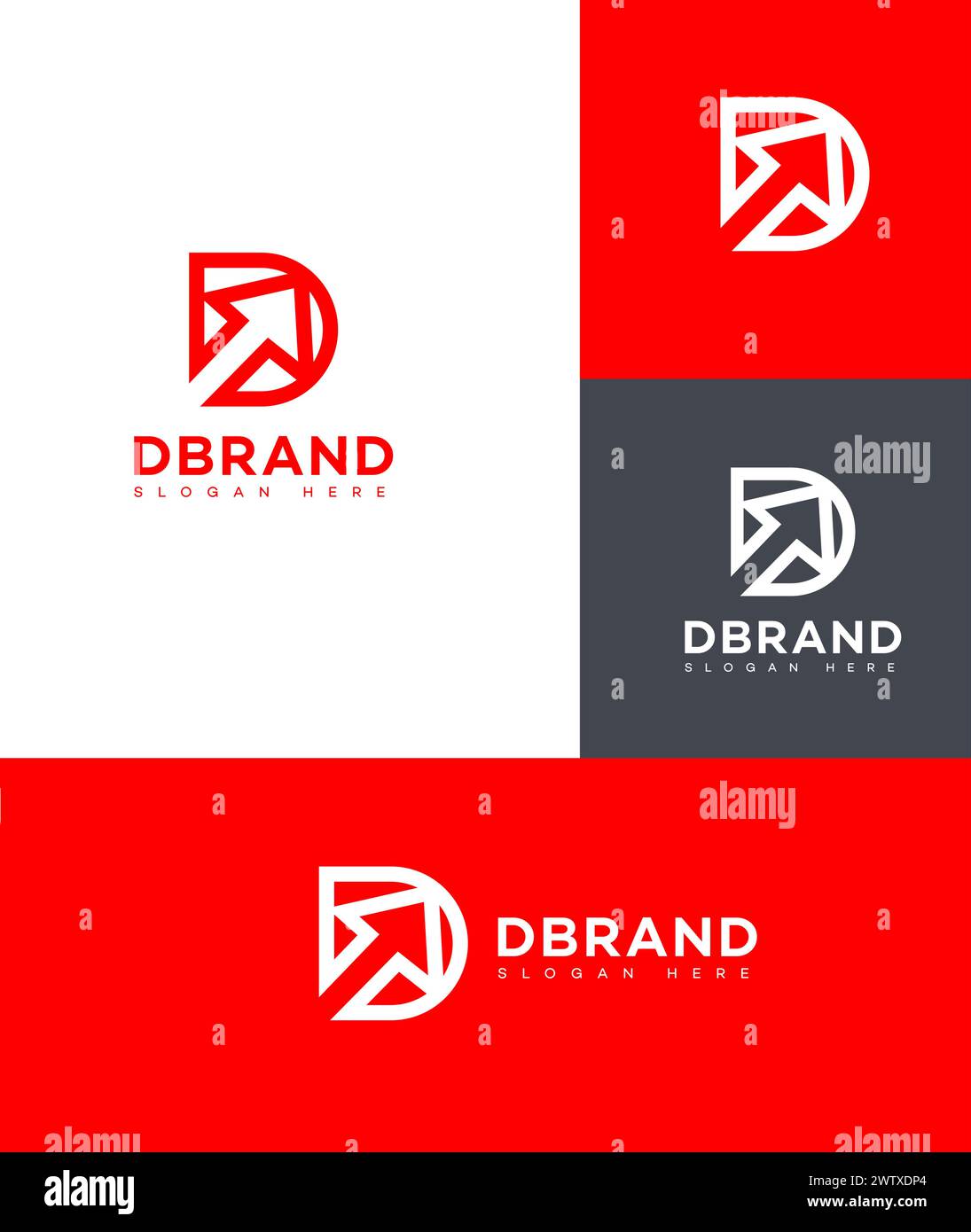 D Letter Logo Icon Brand Identity Sign. D Letter Symbol Template Stock ...