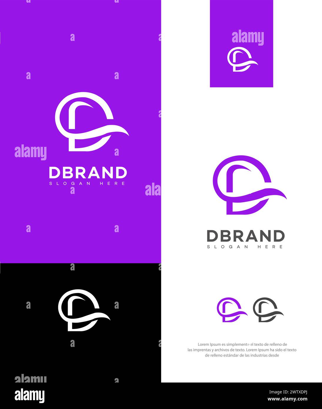 D Letter Logo Icon Brand Identity Sign. D Letter Symbol Template Stock ...