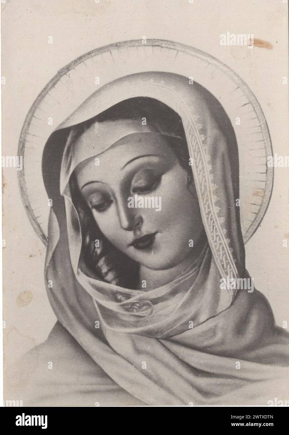 antique colorful holy card Madonna, St Mary, Maria, SaMaria Zell, Mater ...