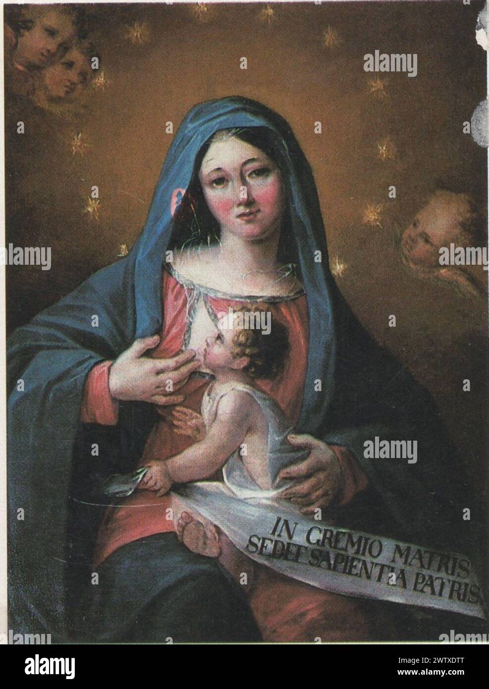 antique colorful holy card Madonna, St Mary, Maria, SaMaria Zell, Mater ...