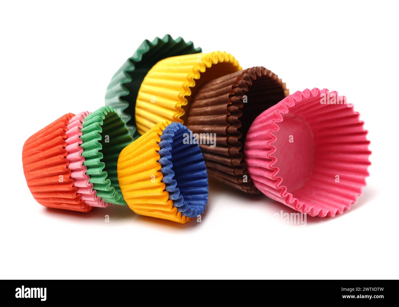 cupcake liners isolated on white background Stock Photo - Alamy
