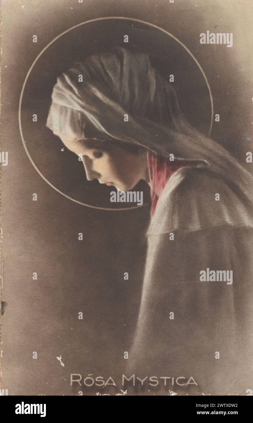 antique colorful holy card Madonna, St Mary, Maria, SaMaria Zell, Mater ...