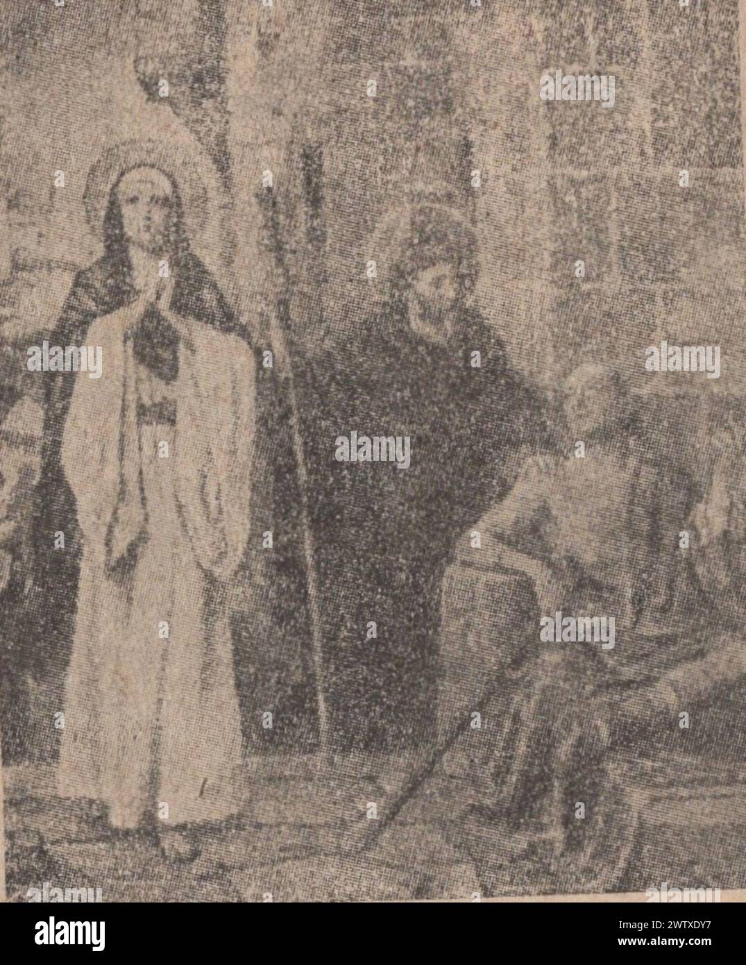 vintage holy card about The Seven Sorrows of the Blessed Virgin Mary ...