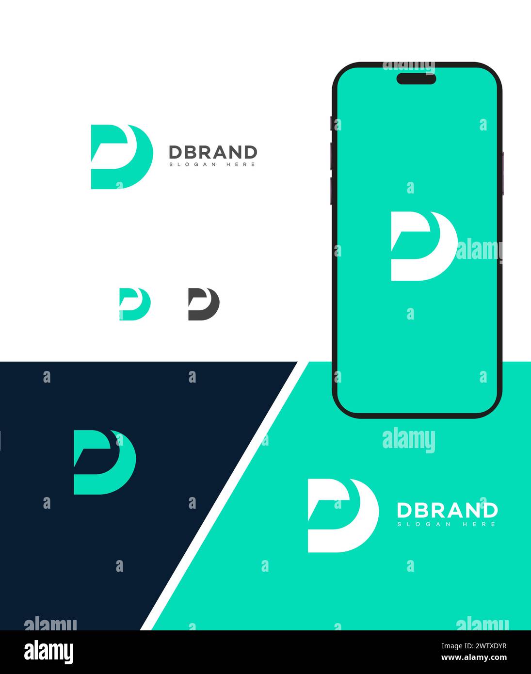 D Letter Logo Icon Brand Identity Sign. D Letter Symbol Template Stock ...