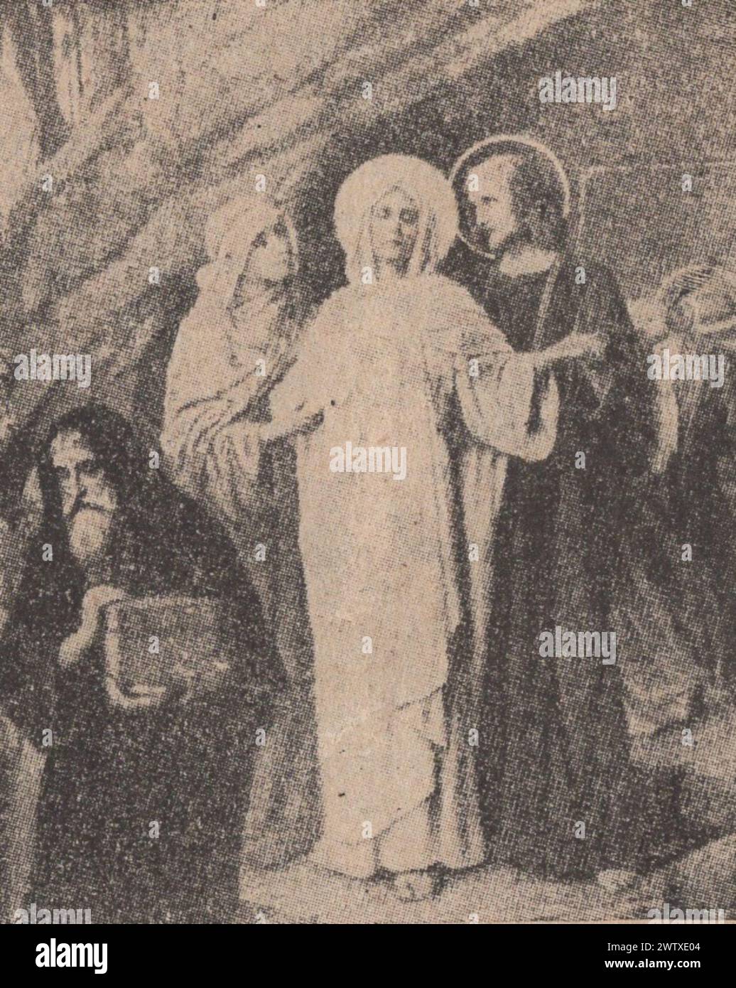 vintage holy card about The Seven Sorrows of the Blessed Virgin Mary ...