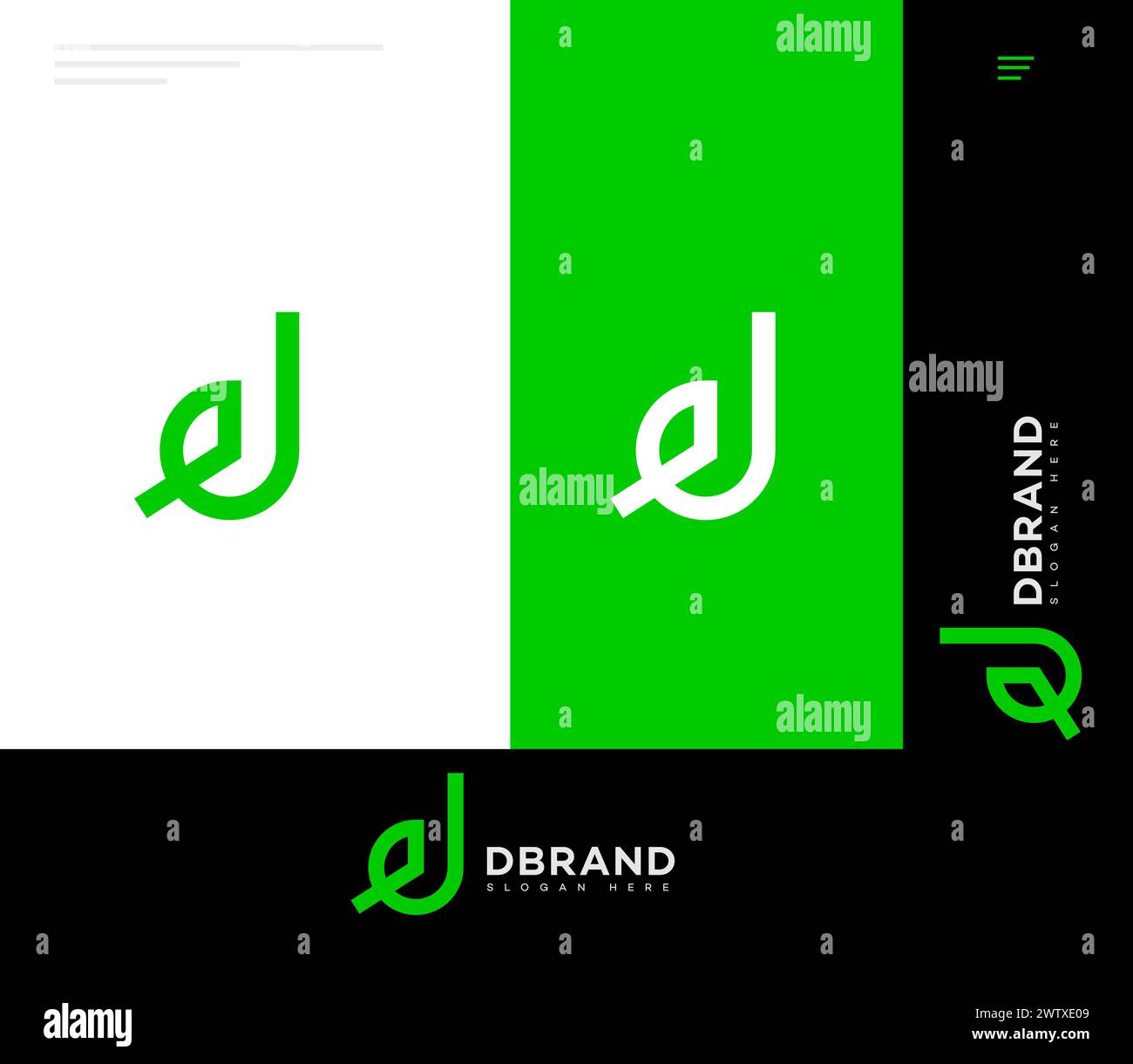 D Letter Logo Icon Brand Identity Sign. D Letter Symbol Template Stock ...
