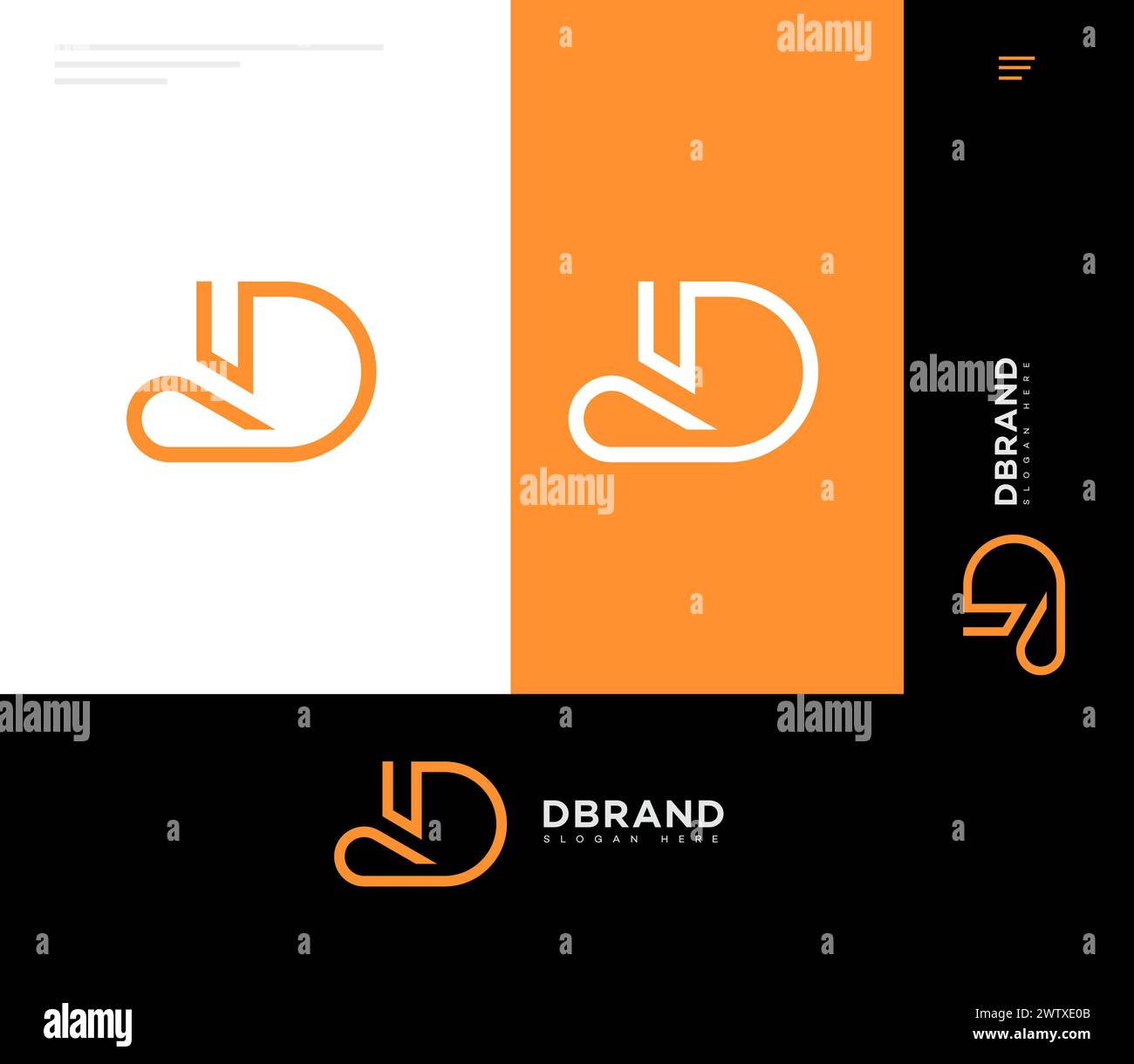 D Letter Logo Icon Brand Identity Sign. D Letter Symbol Template Stock ...