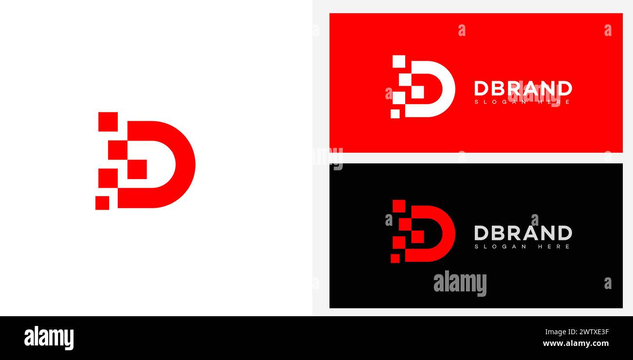 D Letter Logo Icon Brand Identity Sign. D Letter Symbol Template Stock ...