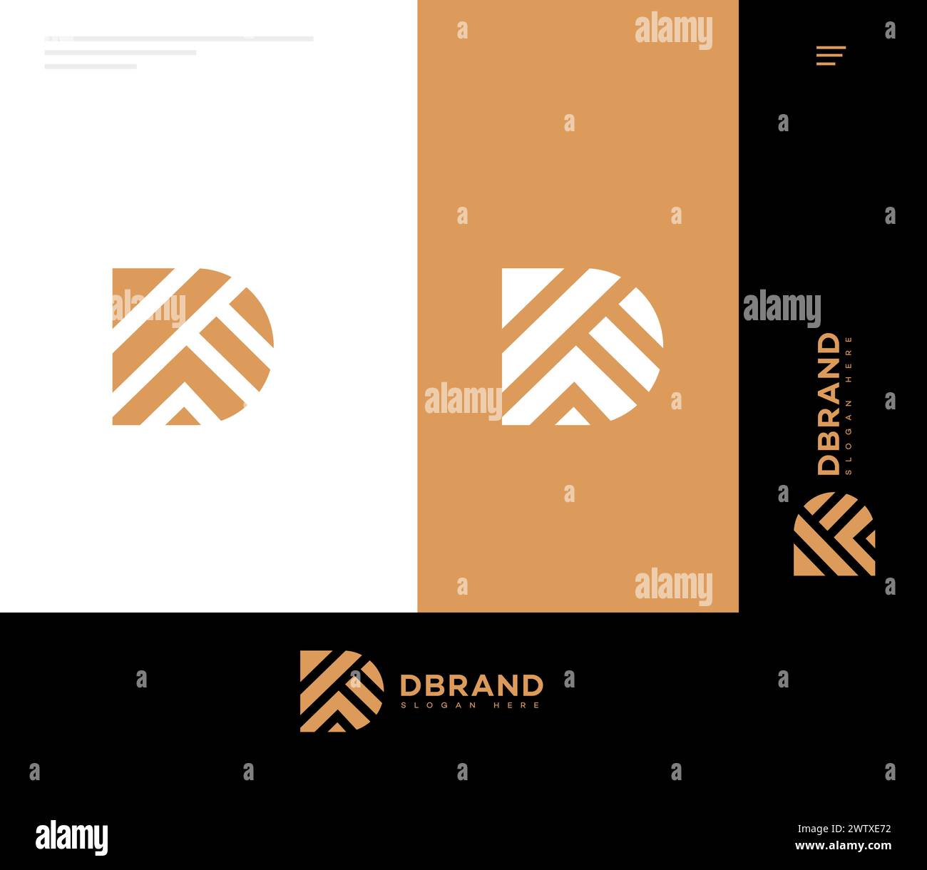 D Letter Logo Icon Brand Identity Sign. D Letter Symbol Template Stock ...
