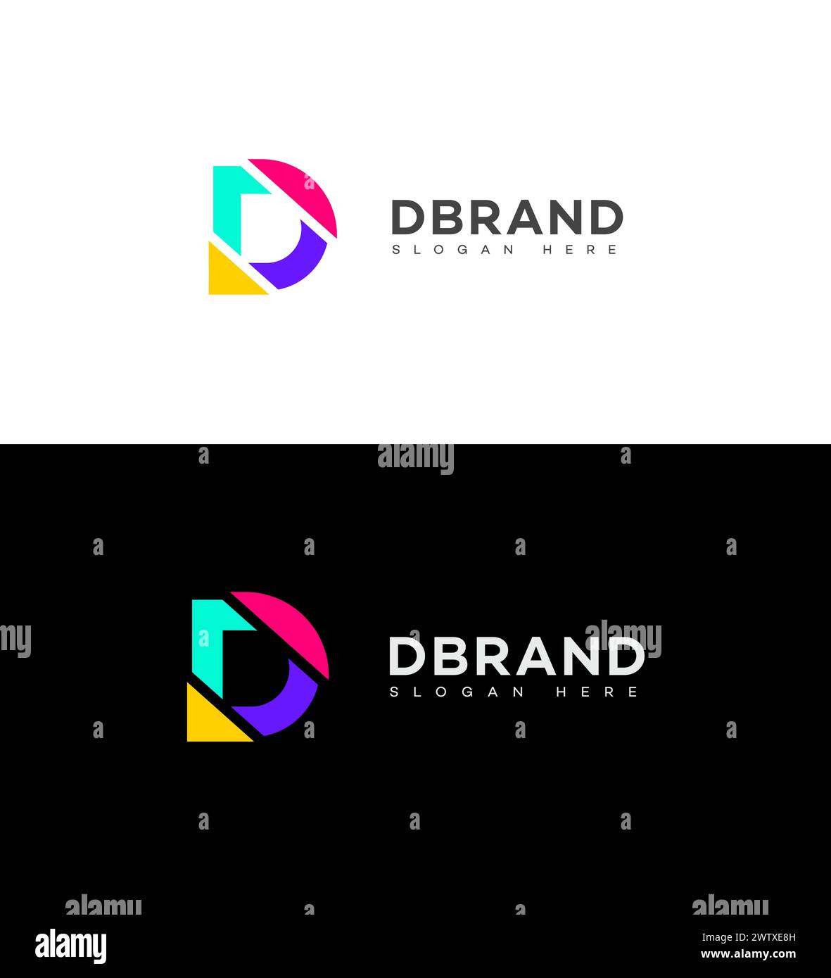 D Letter Logo Icon Brand Identity Sign. D Letter Symbol Template Stock ...