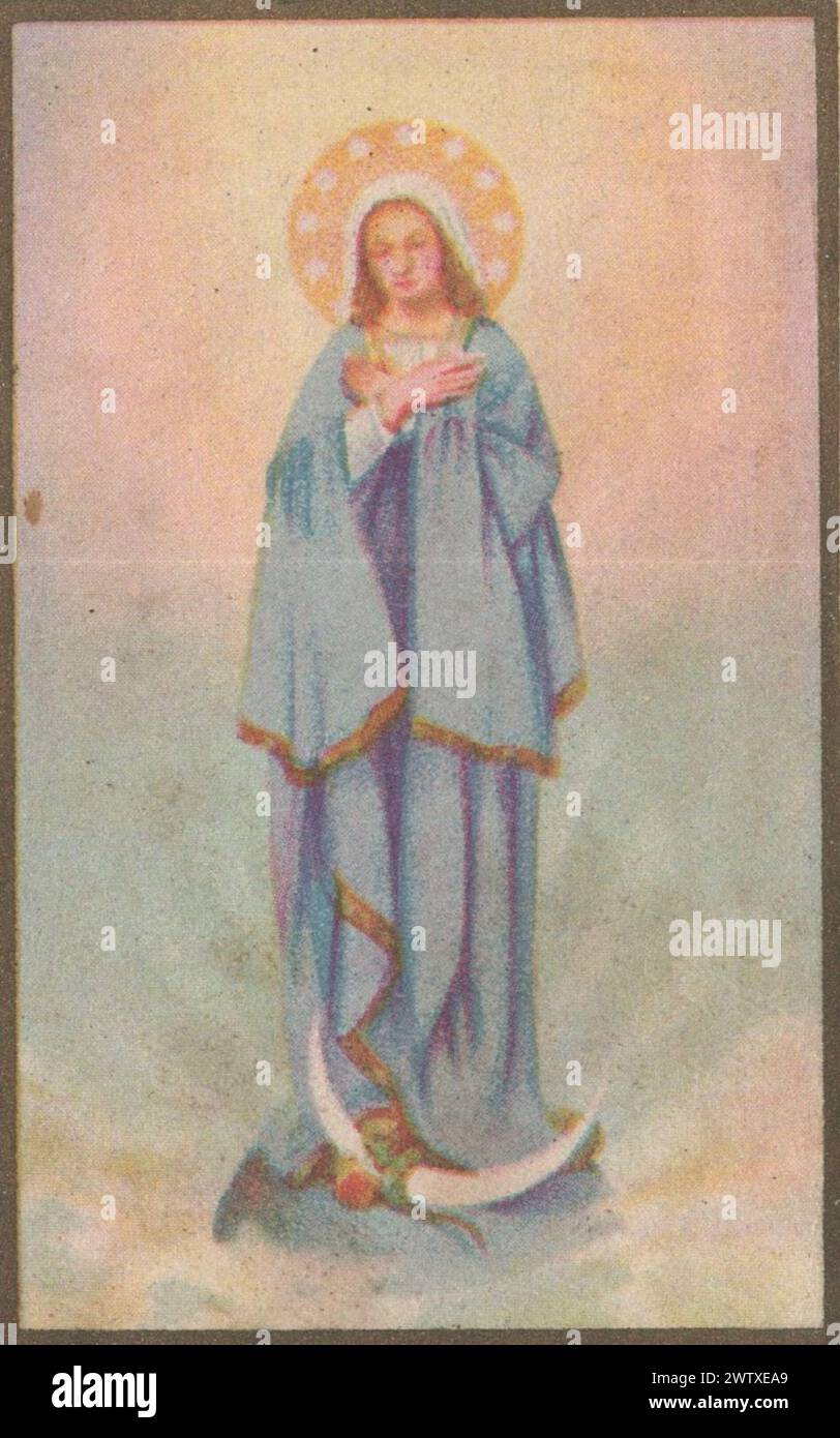 antique colorful holy card Madonna, St Mary, Maria, SaMaria Zell, Mater ...