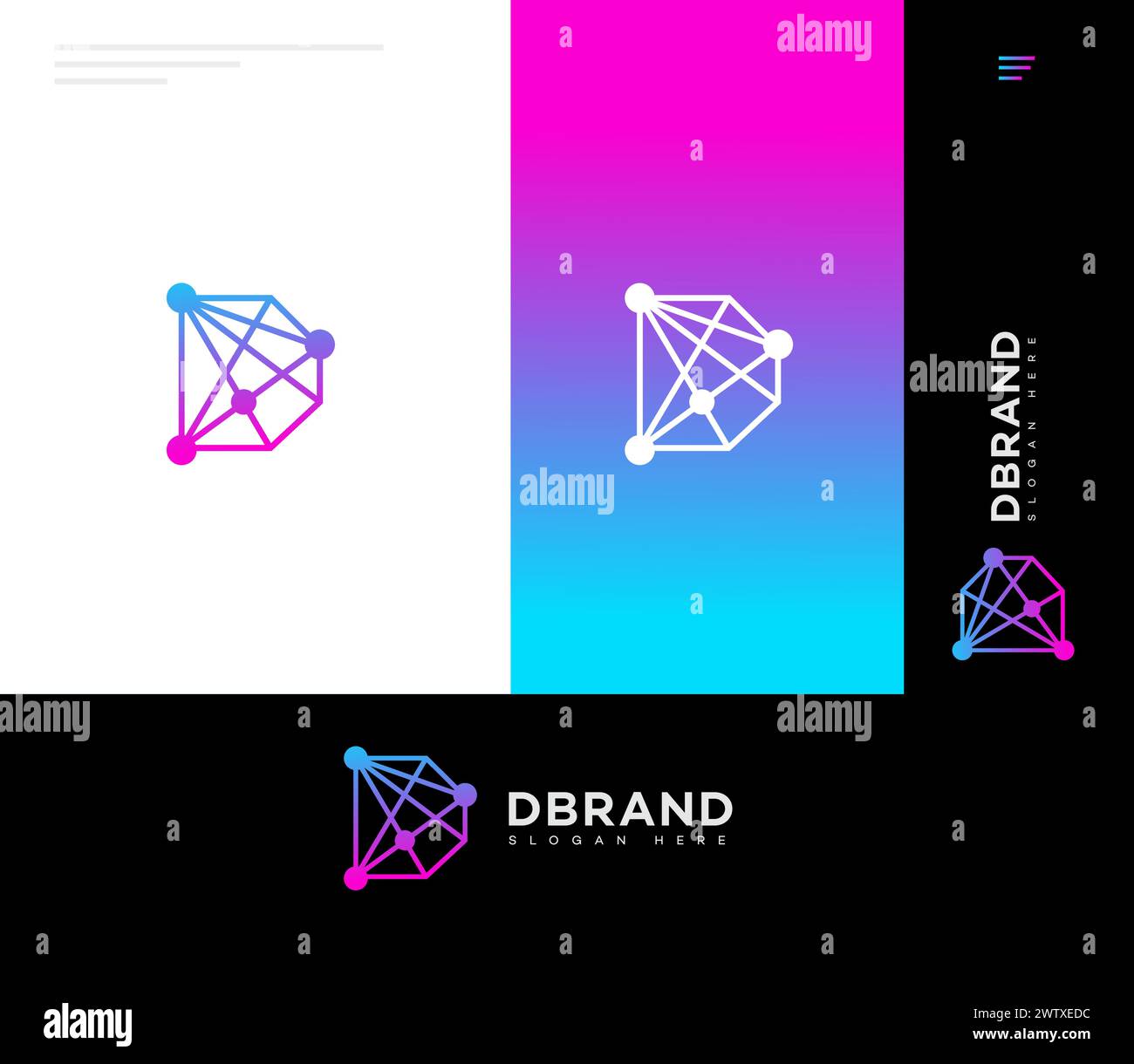 D Letter Logo Icon Brand Identity Sign. D Letter Symbol Template Stock ...