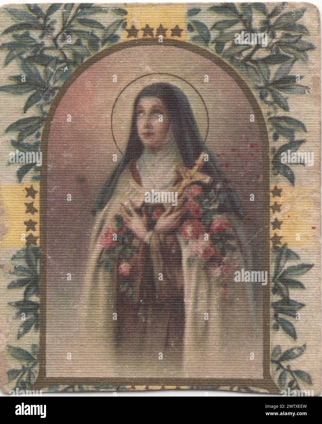 antique colorful holy card Madonna, St Mary, Maria, SaMaria Zell, Mater ...