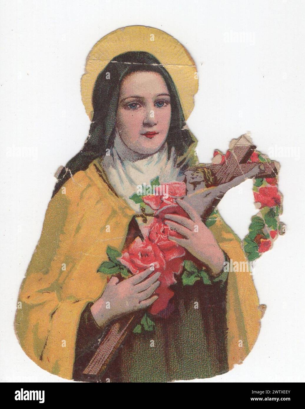 antique colorful holy card Madonna, St Mary, Maria, SaMaria Zell, Mater ...