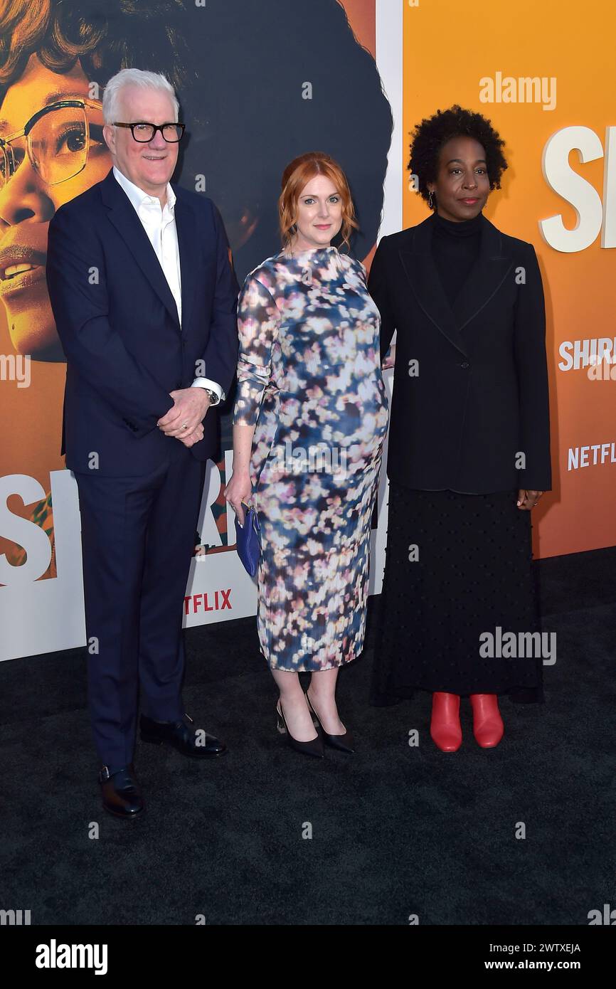 David Linde, Elizabeth Haggard und Anikah McLaren bei der Premiere des ...