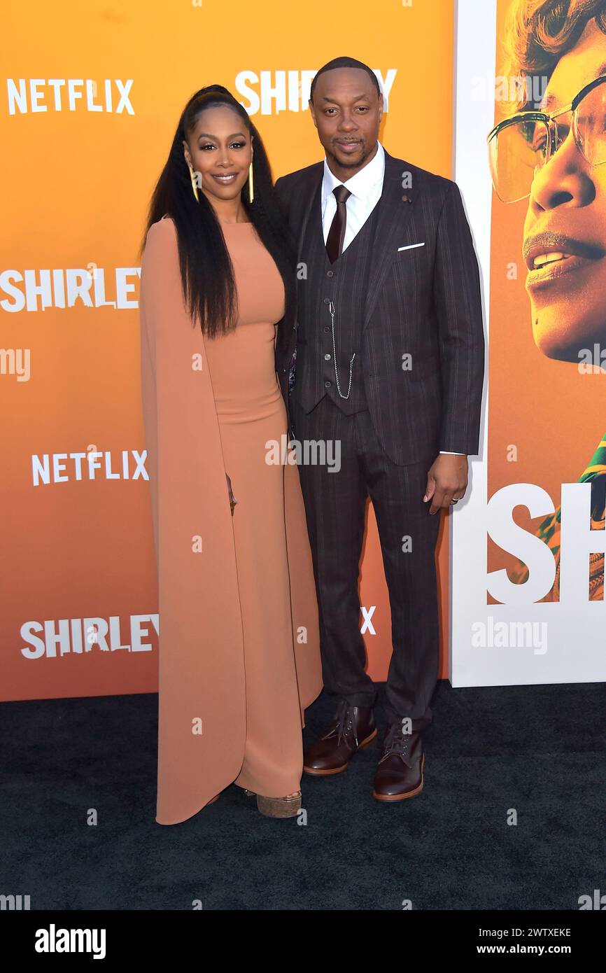 Simone Missick mit Ehemann Dorian Missick bei der Premiere des Netflix-Films 'Shirley' im ...