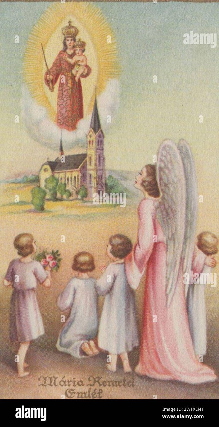 antique colorful holy card Madonna, St Mary, Maria, SaMaria Zell, Mater ...
