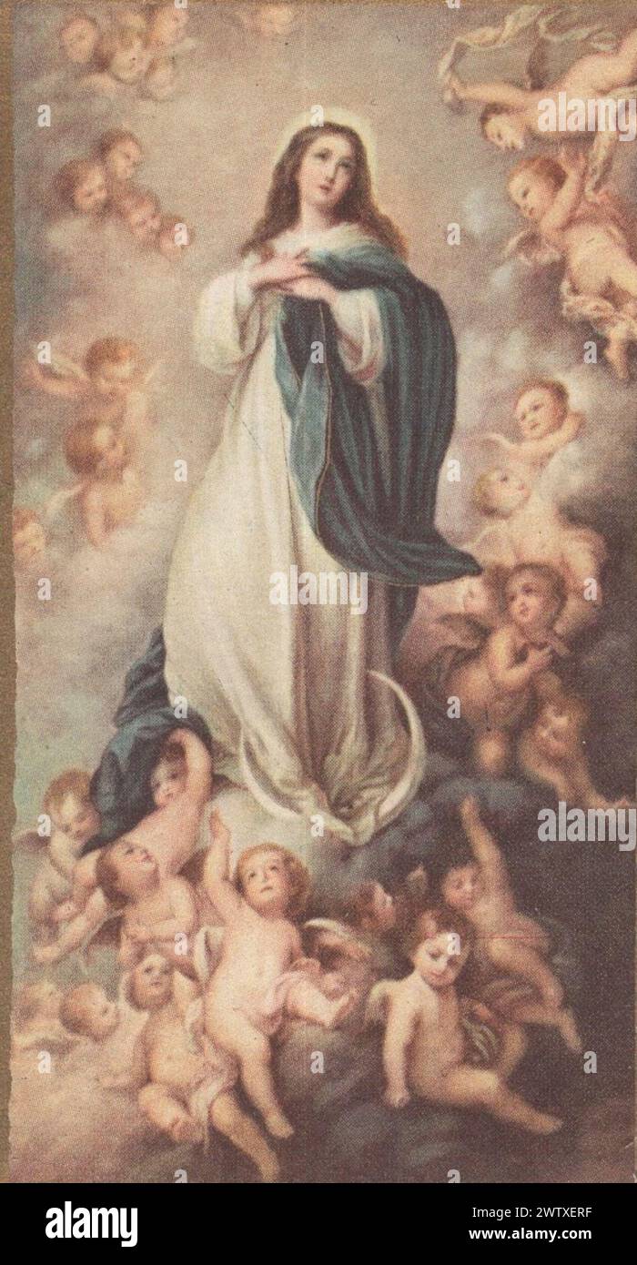 antique colorful holy card Madonna, St Mary, Maria, SaMaria Zell, Mater ...